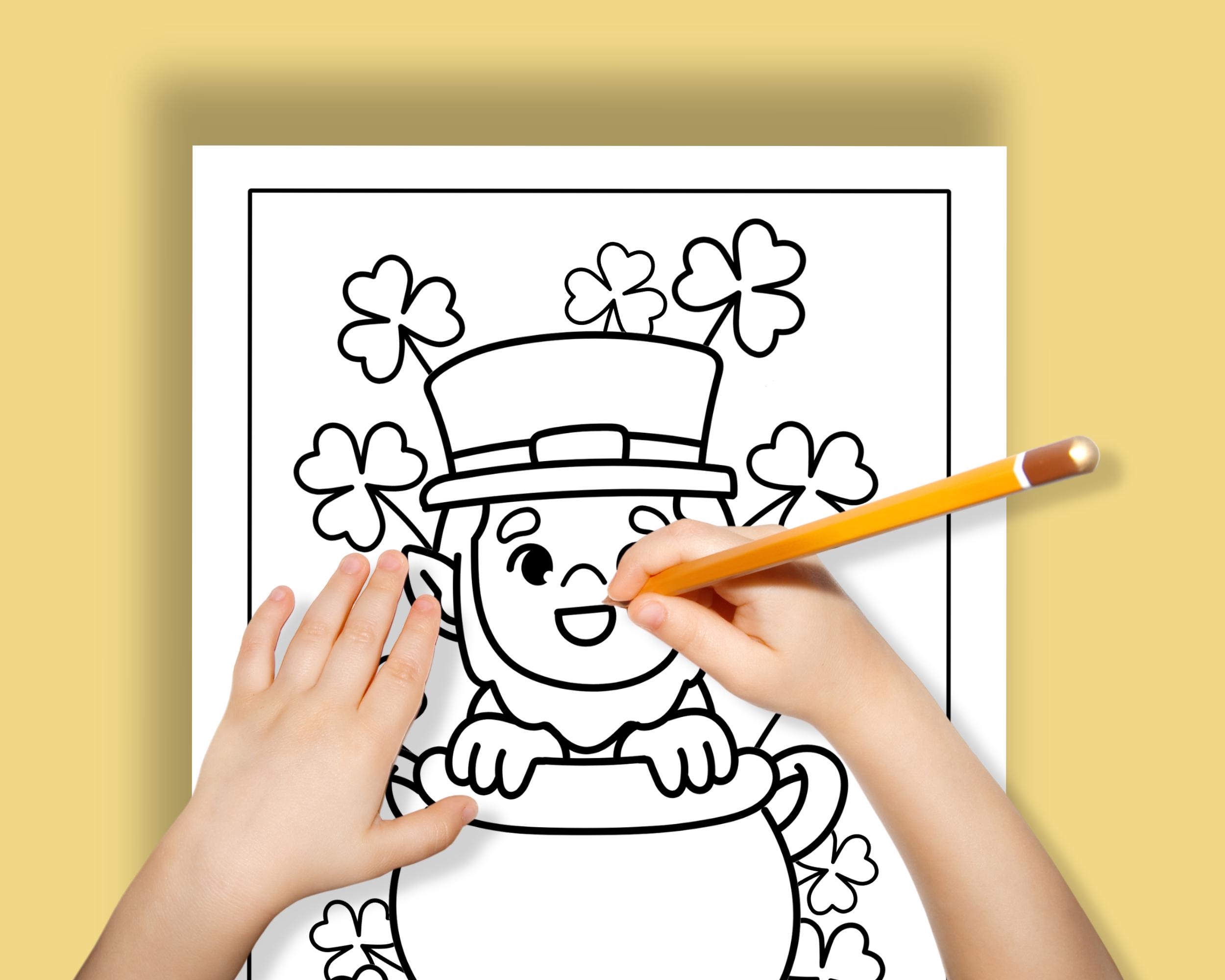 St Patrick's Day Coloring Pages, Printable Coloring Sheets, St Paddy's ...