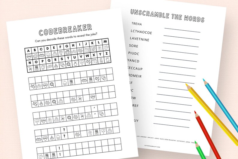 Valentines Day Activity Pages, Printable Valentine, Activities ...
