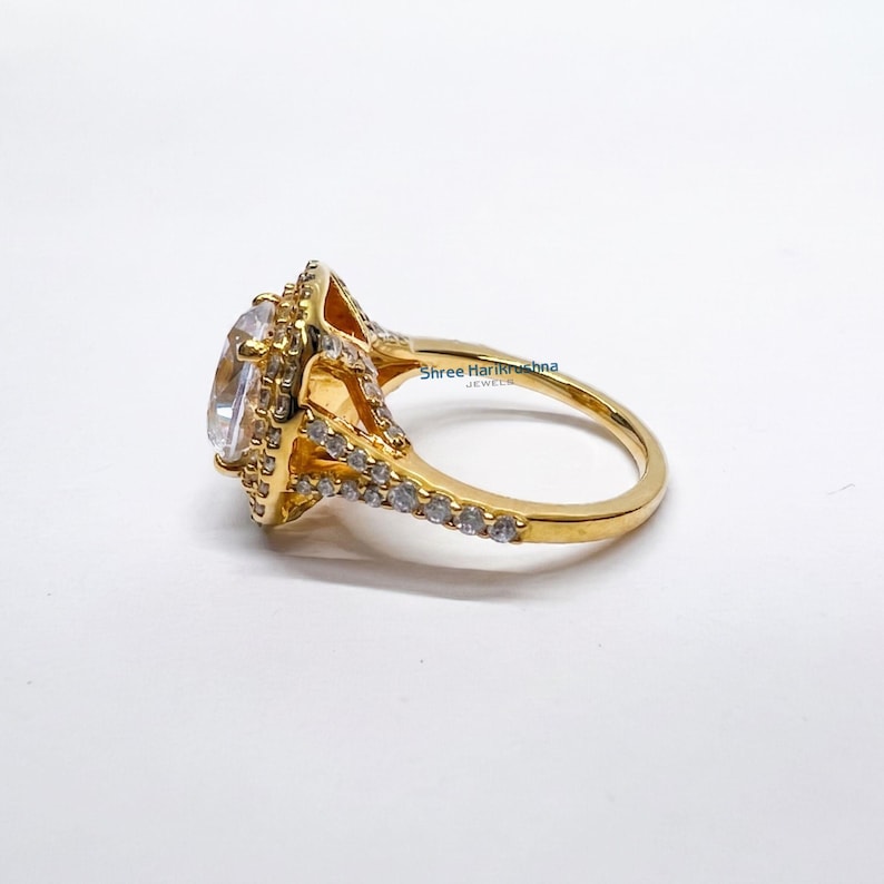 Queen’s Radiance Cushion Cut Double Halo Engagement Ring for Her - Etsy