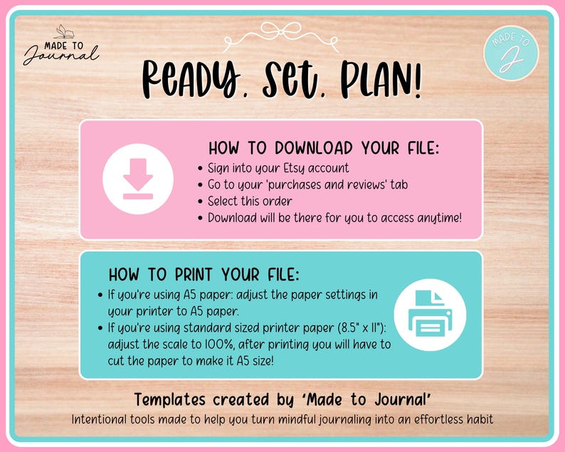 Rate My Day Tracker, Printable Journal, Bullet Journaling Template ...