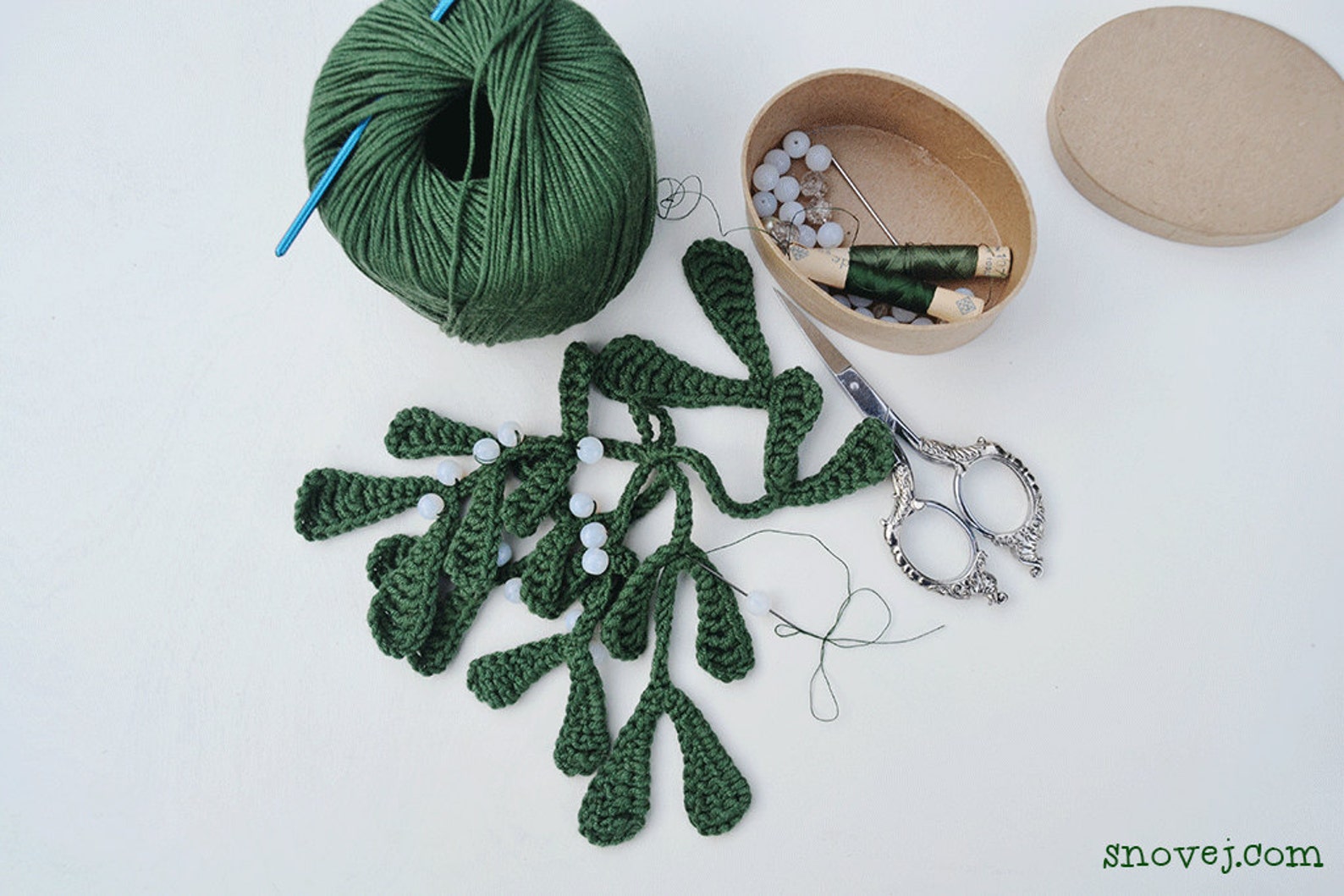 PATTERN Crochet Mistletoe Christmas Green - Etsy