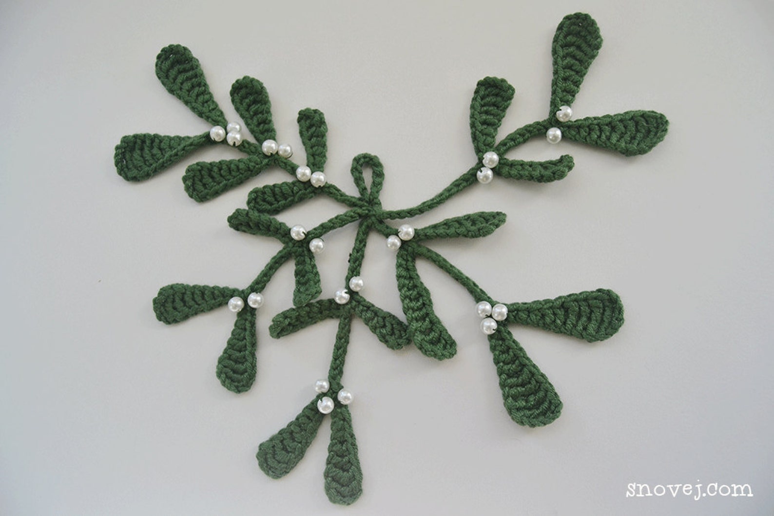 PATTERN Crochet Mistletoe Christmas Green - Etsy