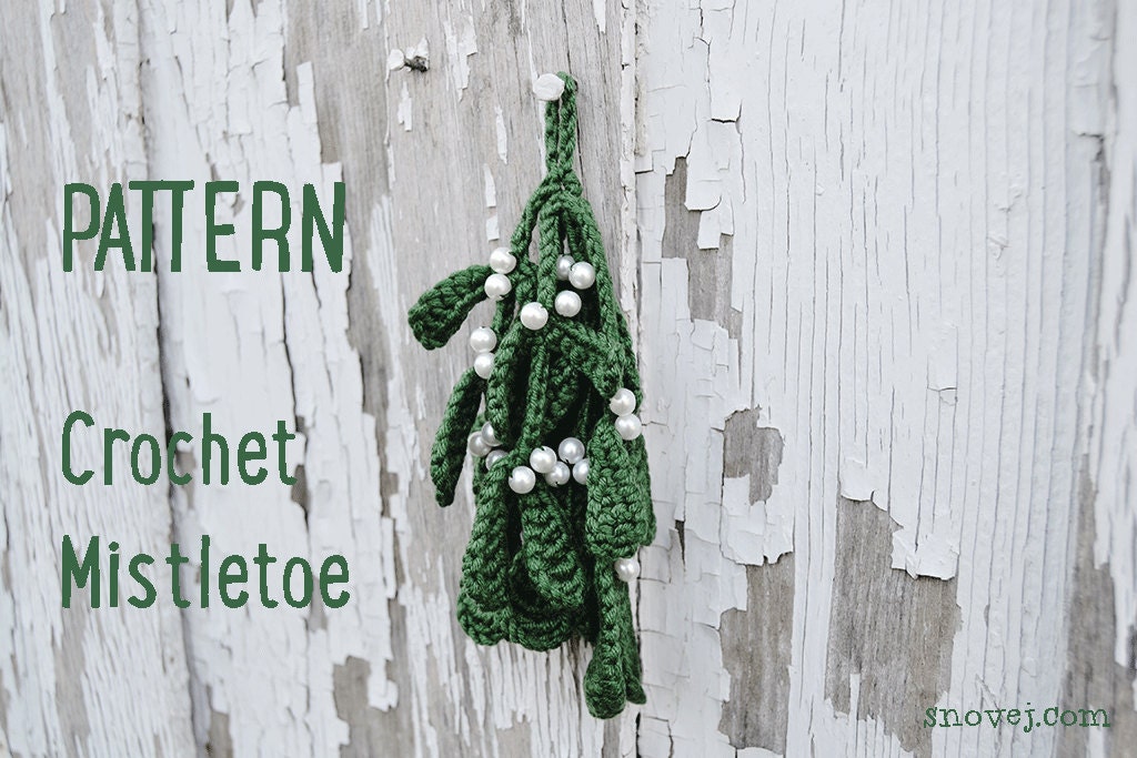 PATTERN Crochet Mistletoe Christmas Green - Etsy