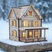 Christmas Wooden House SVG | Laser Cut Village House File - Etsy