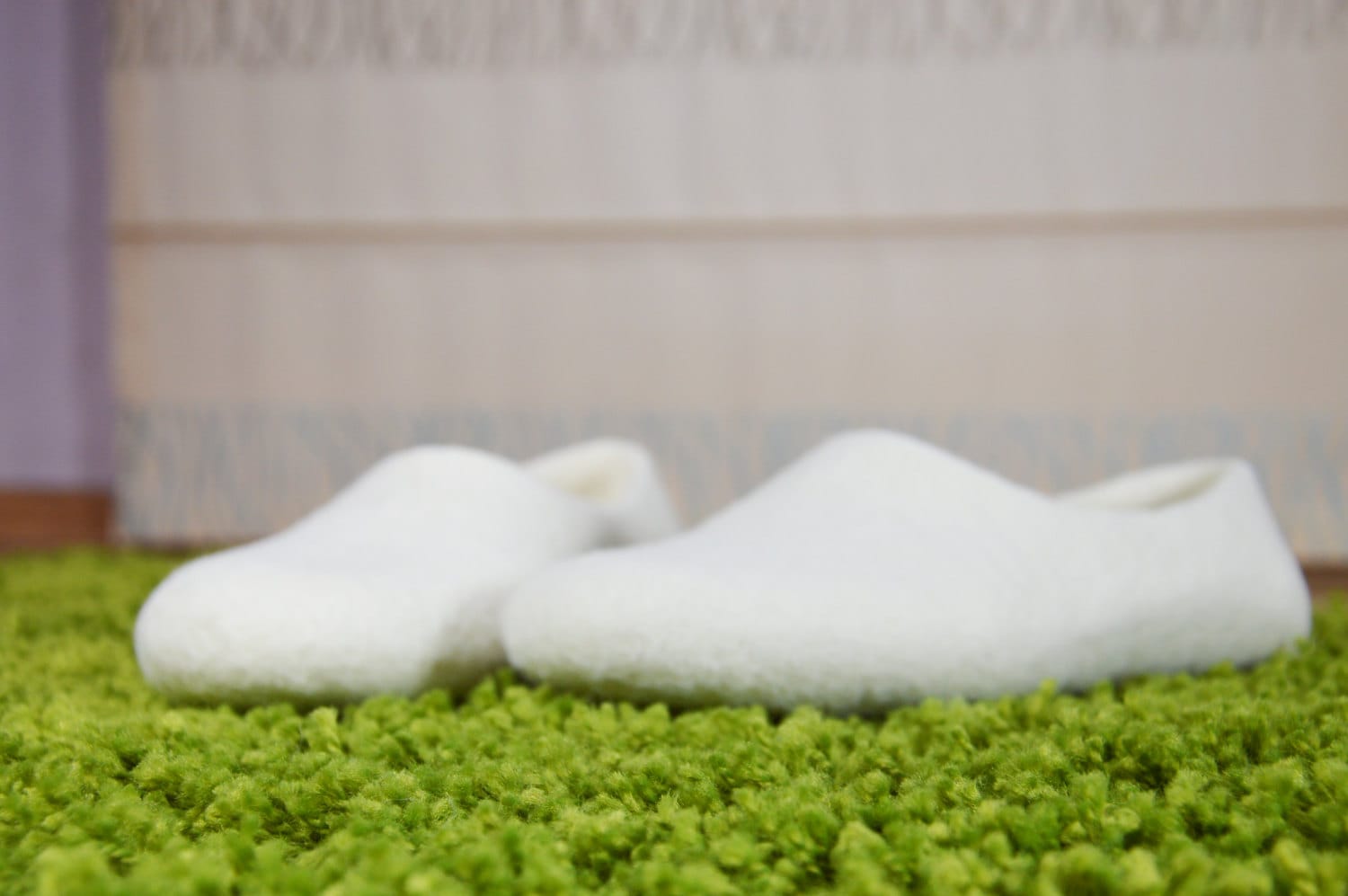 Custom color wool slippers / house shoes | Etsy