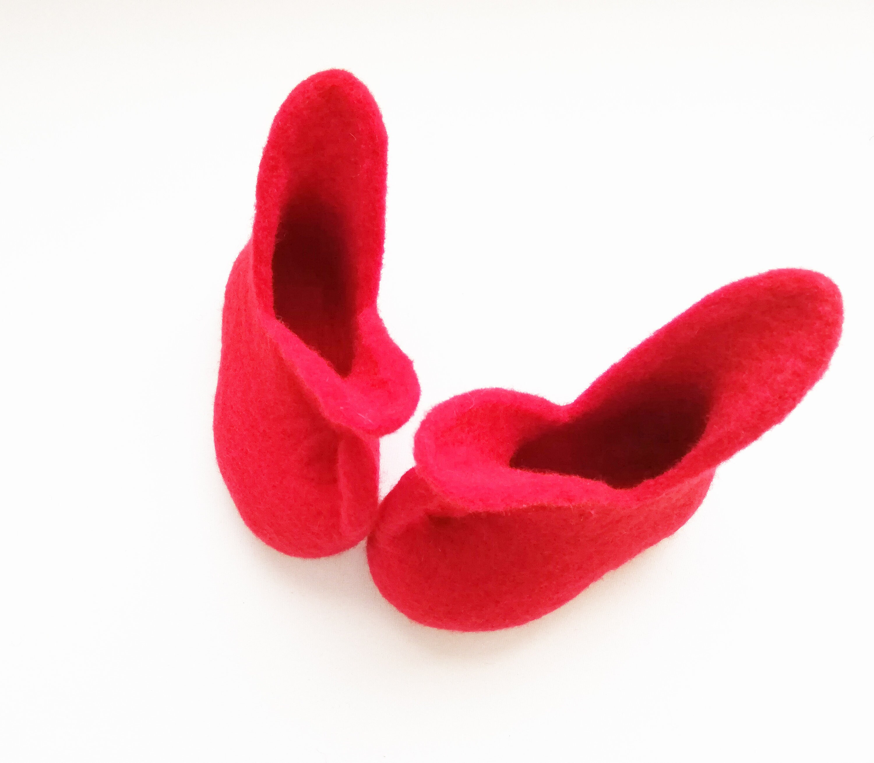 Felted Adult Size Slippers ELF SHOES - Etsy