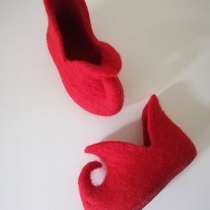 Felted Adult Size Slippers ELF SHOES - Etsy