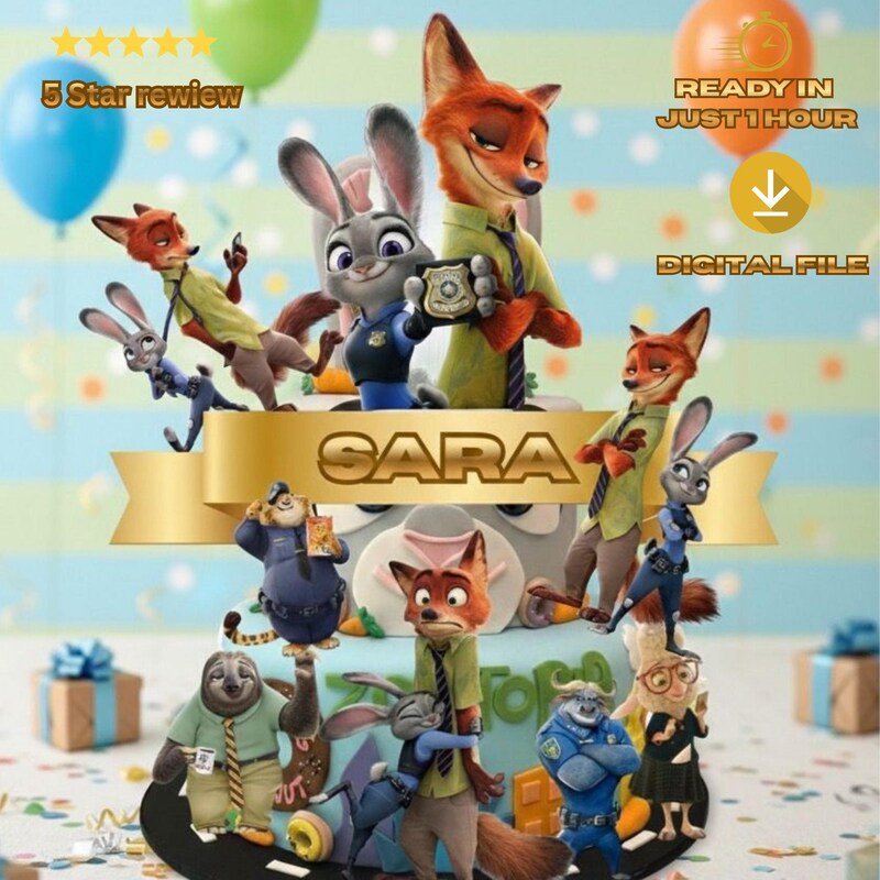 Zootopia Cake - Etsy