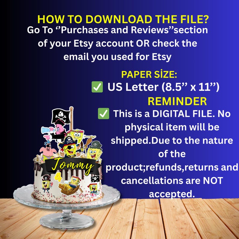 Editable Spongebob Cake Topper | Editable the Spongebob Movie: Search ...