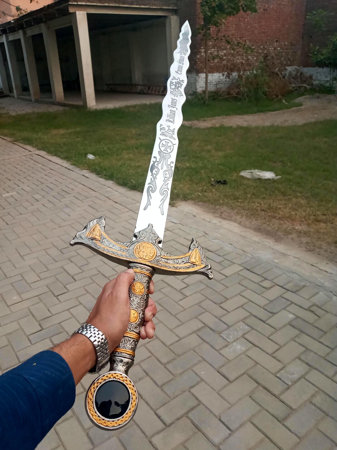 Excalibur Inspired Fantasy Prop Sword – Decorative Cosplay Replica ...