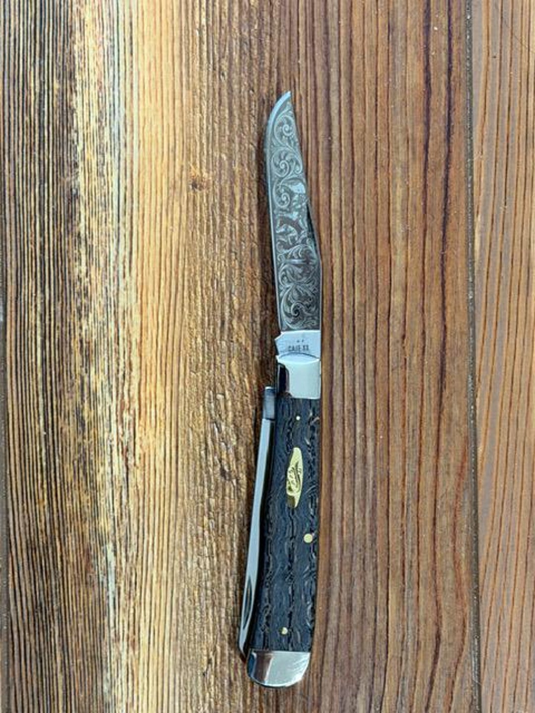 Custom Engraved Case Pocket Knife , Cowboy Kneeling at the Cross - Etsy