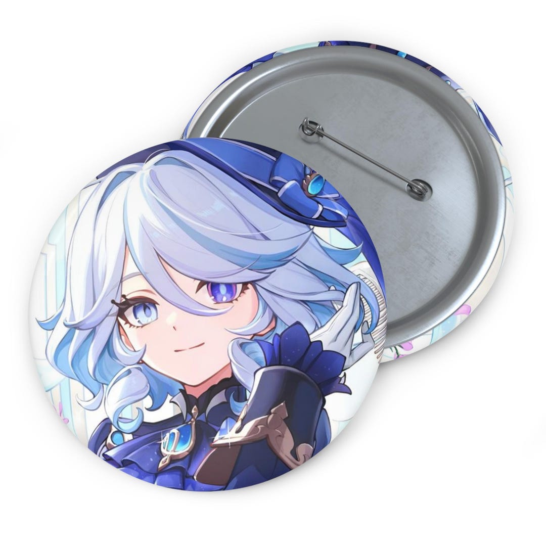 Furina Genshin Impact Pin Button | Character Badge, Anime Game Merch - Etsy