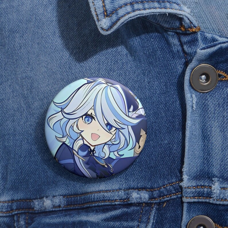 Furina Genshin Impact Pin Button | Character Badge, Anime Game Merch - Etsy