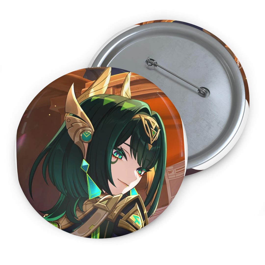 Nefer Genshin Impact Anime Pin Button | Custom Character Badge - Etsy
