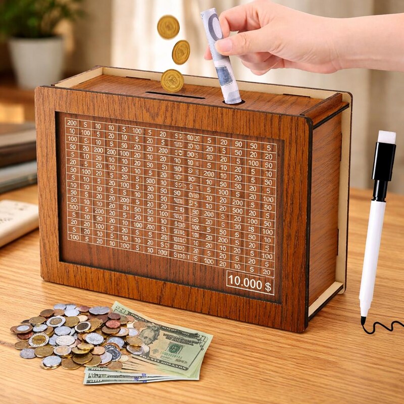 Wooden Savings Boxes - Etsy