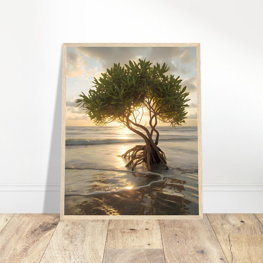 Sunset Mangrove Tree - Framed Paper Poster - Etsy