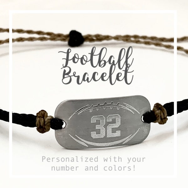 Football Bracelet - Etsy