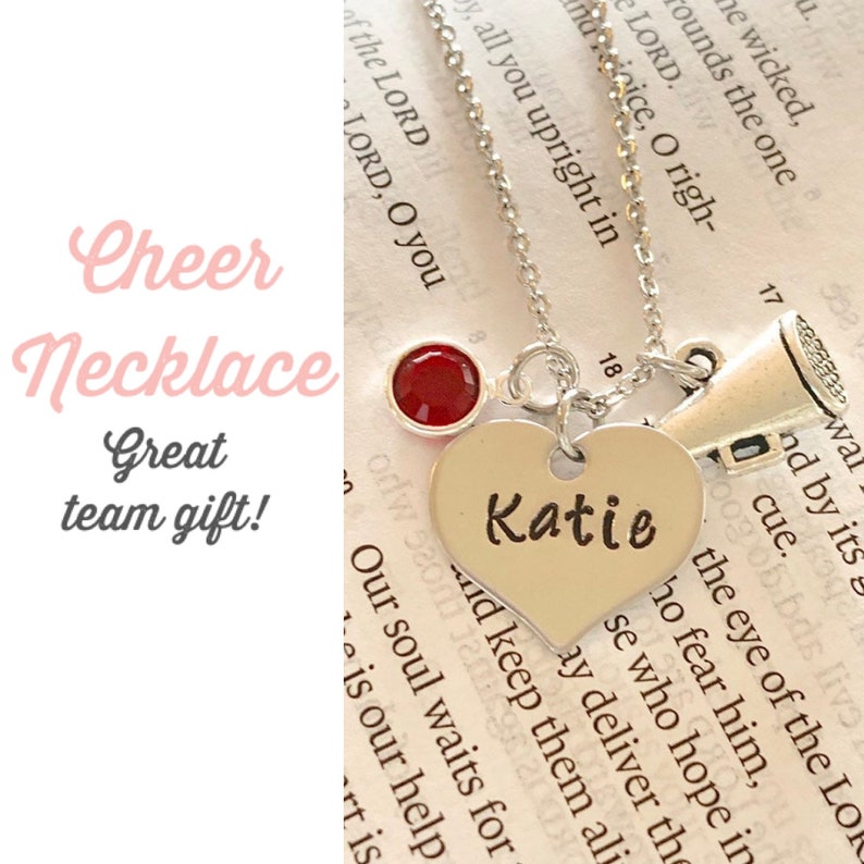 Cheerleading Necklace Personalized Cheerleading Necklace | Etsy