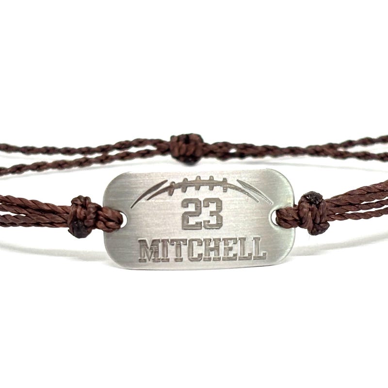 Football Bracelets With Number - Etsy
