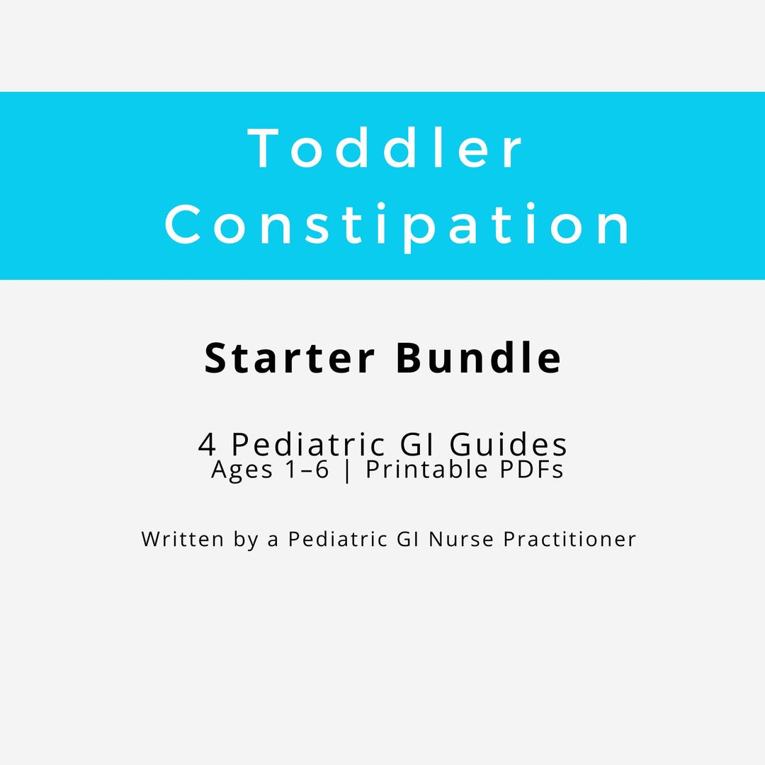 Toddler Constipation Bundle | Pediatric GI Guides Ages 1–6 | Printable ...