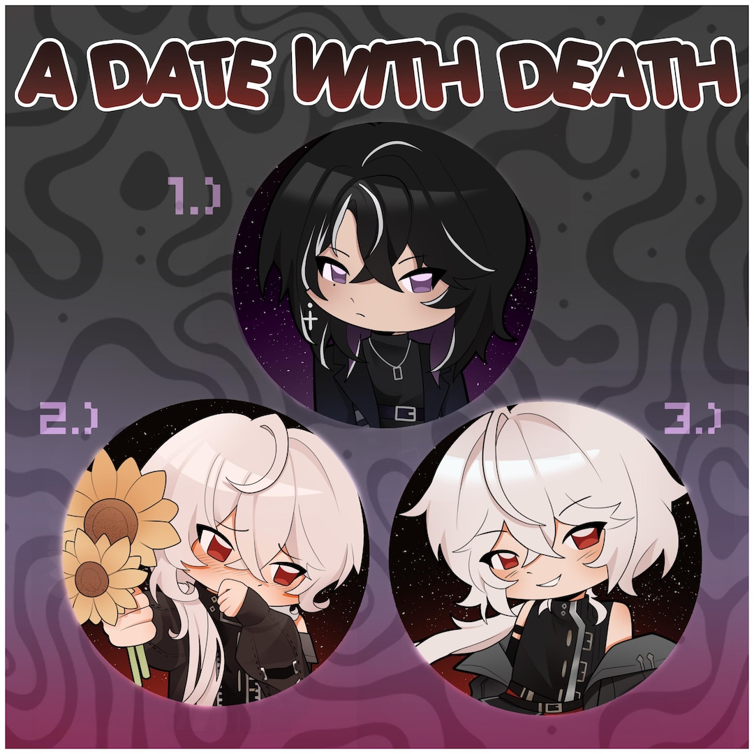 ADWD A Date With Death Buttons || 5012, Casper || 2.5" Button - Etsy