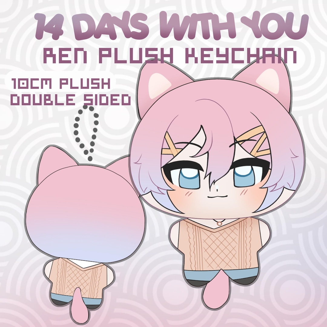 PRE-ORDER 14 Days With You || Ren Cat Plush Charm || 10cm - Etsy