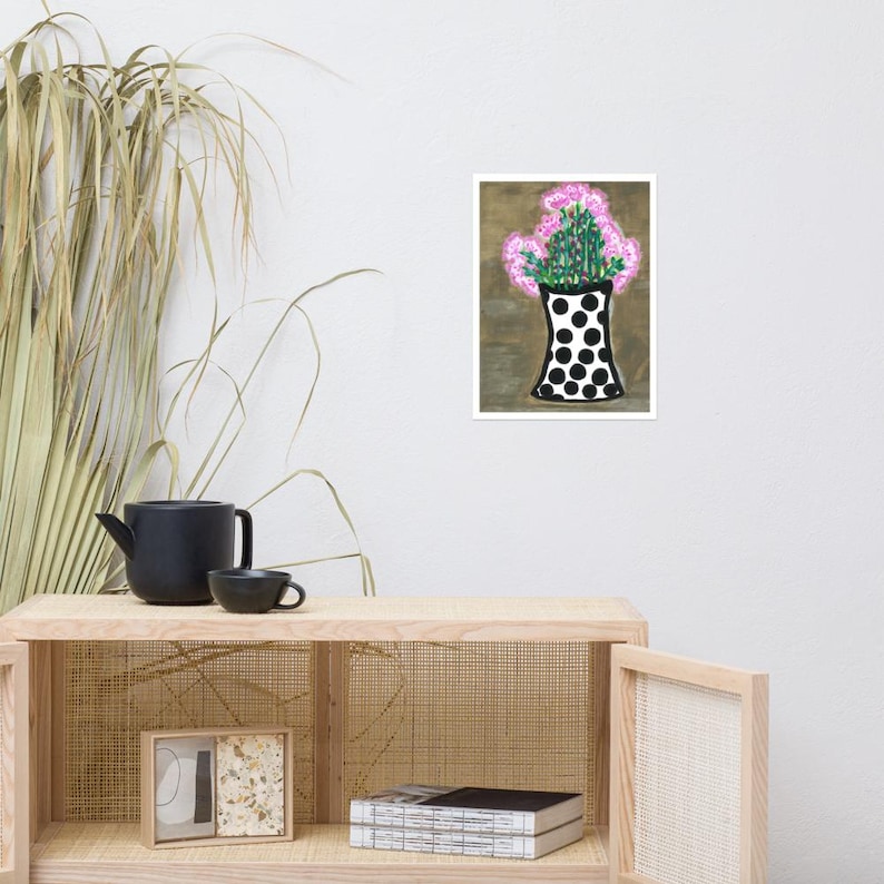 Modern Floral Art Poster - Etsy
