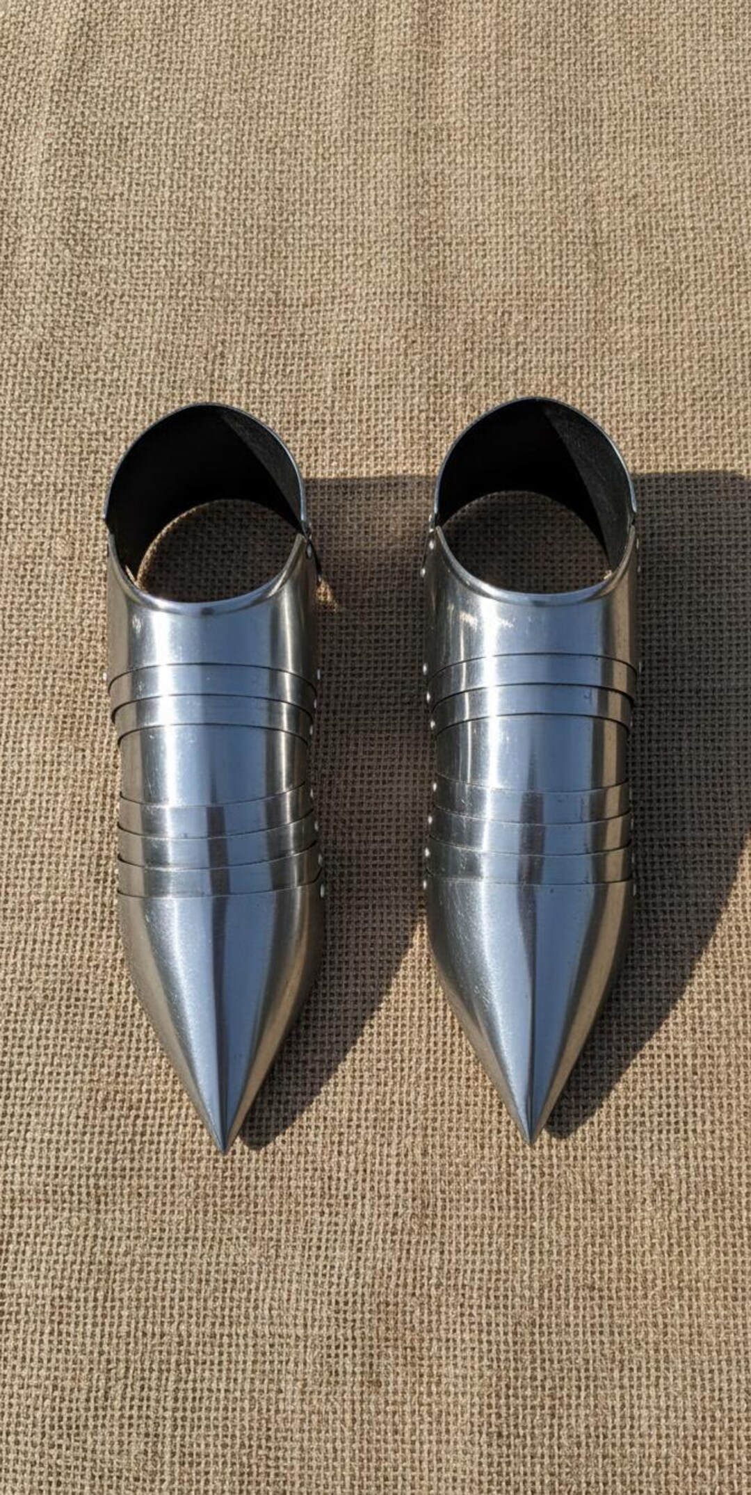 Medieval Knight Sabatons - Gothic Steel Armor for Feet, 18 Gauge Steel ...