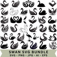Swan PNG, SVG, DXF Files. Swan for Cricut. Vector Graphic Files. Clip ...