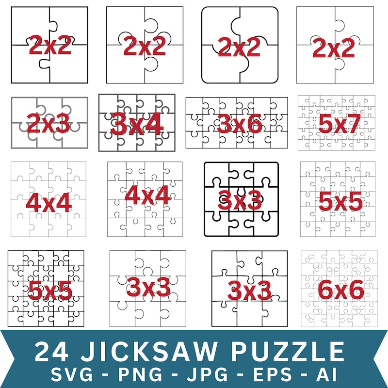 Puzzle Piece Svg - Etsy