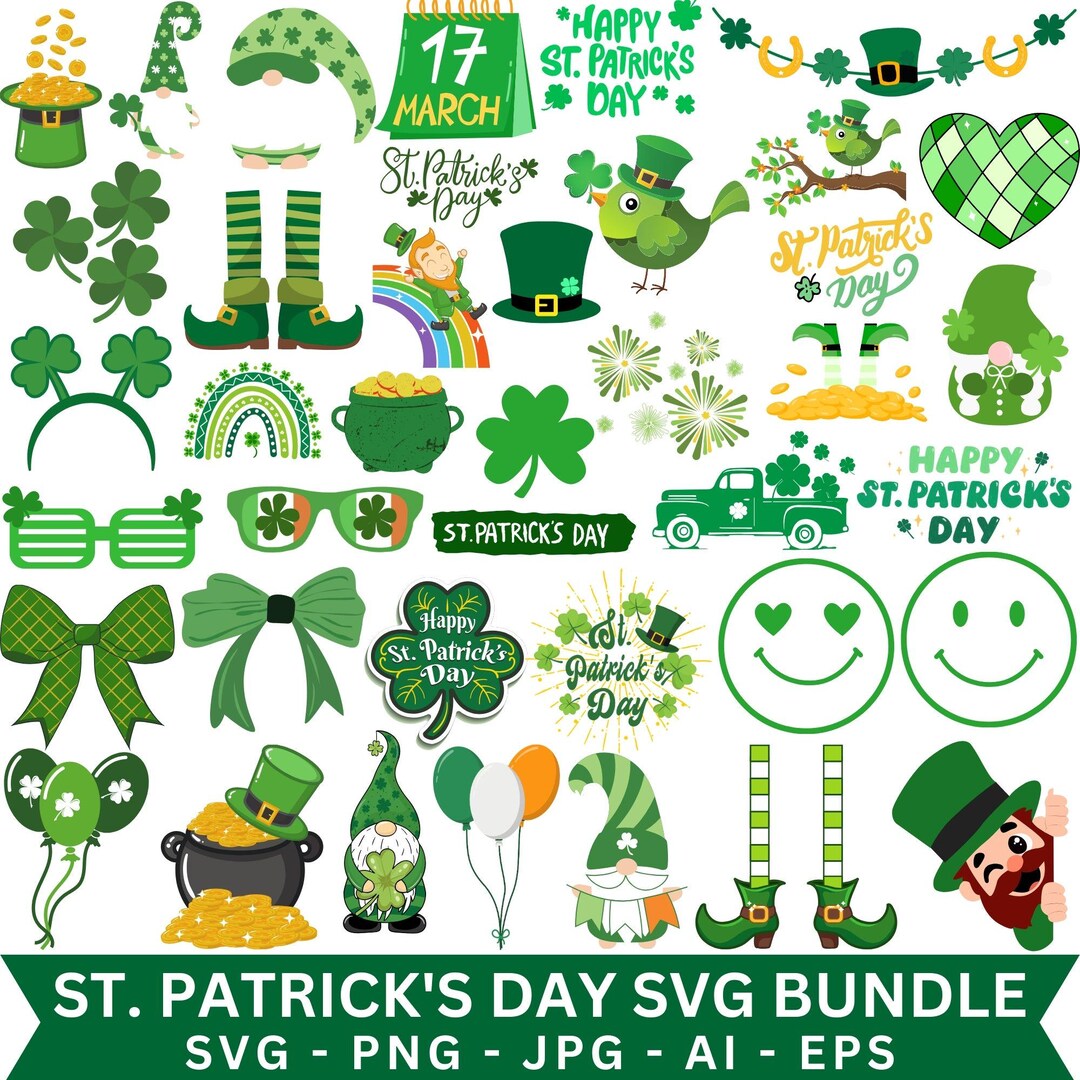 St Patrick's Day SVG Bundle | Irish Cut Files (digital Download) - Etsy