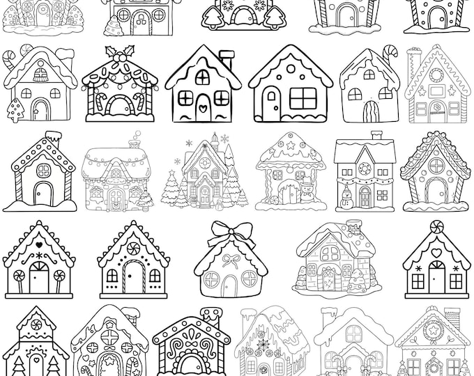 Gingerbread House SVG Bundle | Christmas Gingerbread House Designs ...
