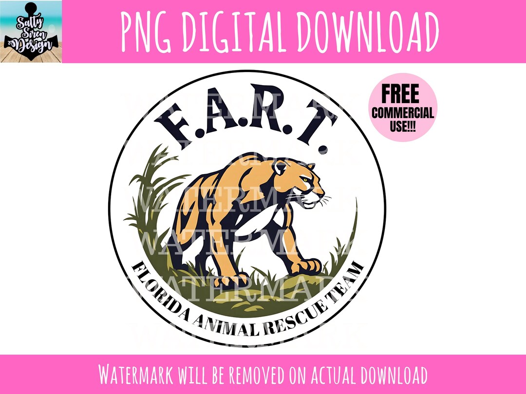 Florida Animal Rescue PNG: F.A.R.T. Design - Commercial Use (digital ...