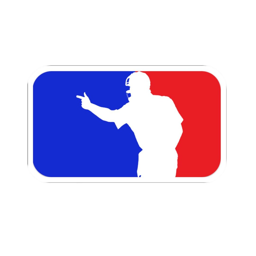 Red, White and Blue Umpire Sticker - Etsy