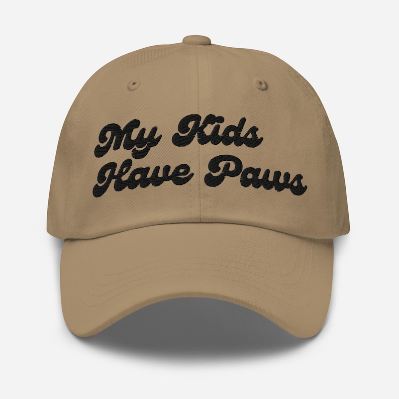 My Kids Have Paws Embroidered Dog Lover Cap - Etsy UK