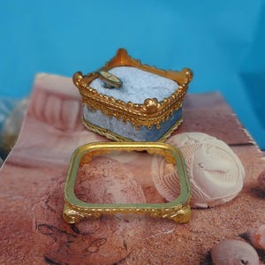 2pcs (55x62mm ) Large Musical Box Stand Holder,golden Plated for -18m ...