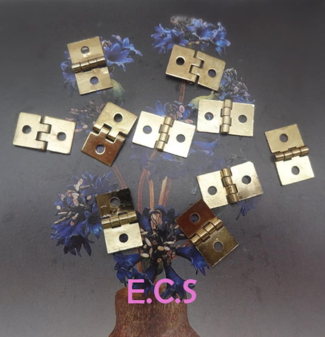 24pcs-(8x13m) Raw Brass Mini Hinges for Craft Supplies - Etsy