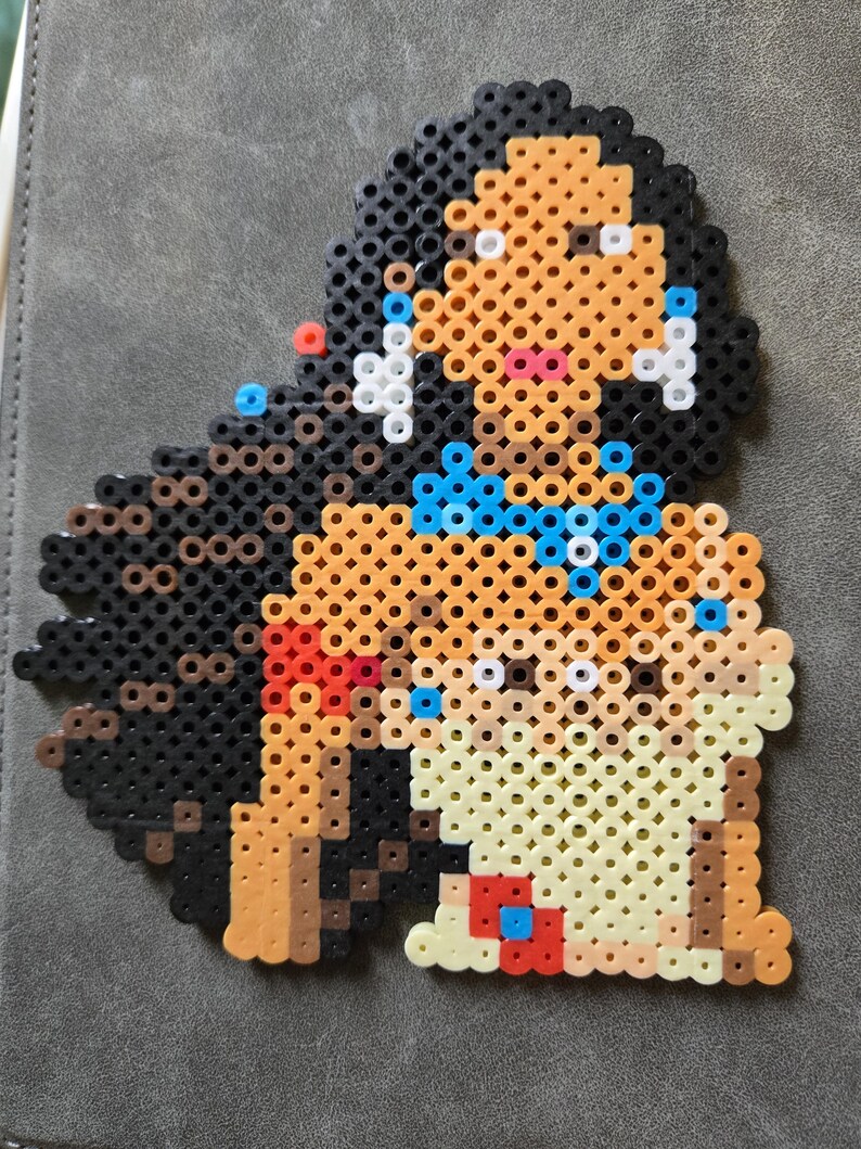 Native American Princess Perler Bead Art | Handmade Pixel Art | Sparkle ...