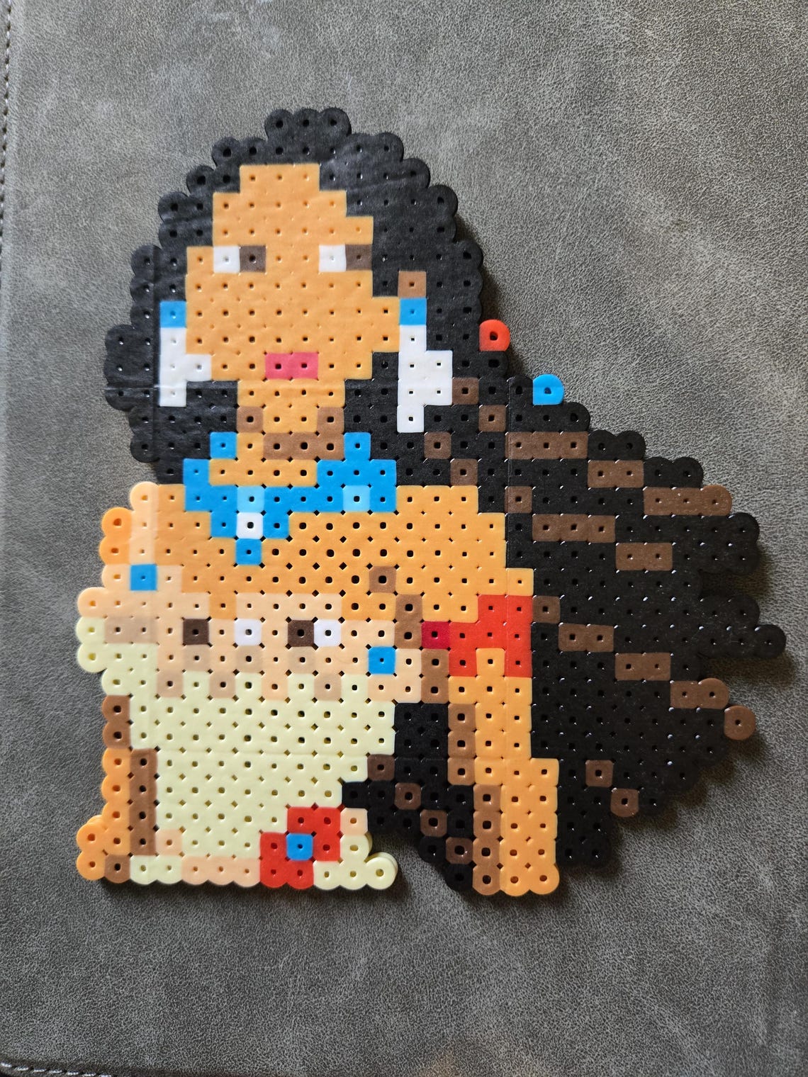 Native American Princess Perler Bead Art | Handmade Pixel Art | Sparkle ...