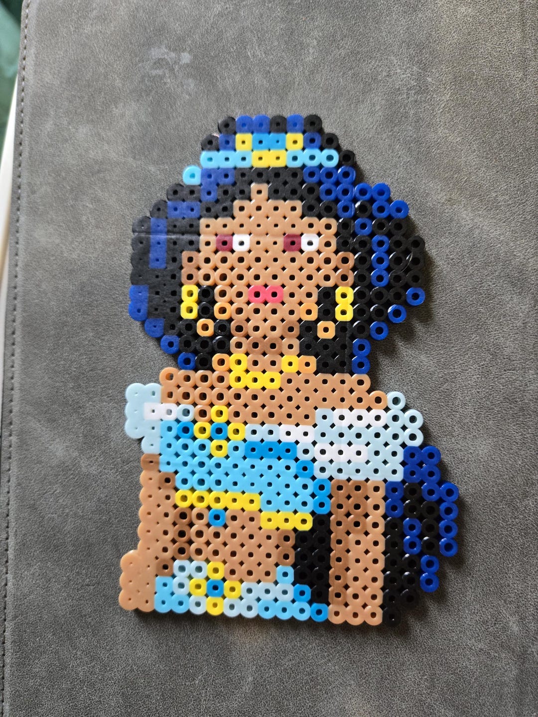 Desert Princess Perler Bead Art | 6x4 Handmade Fairytale Pixel Art ...