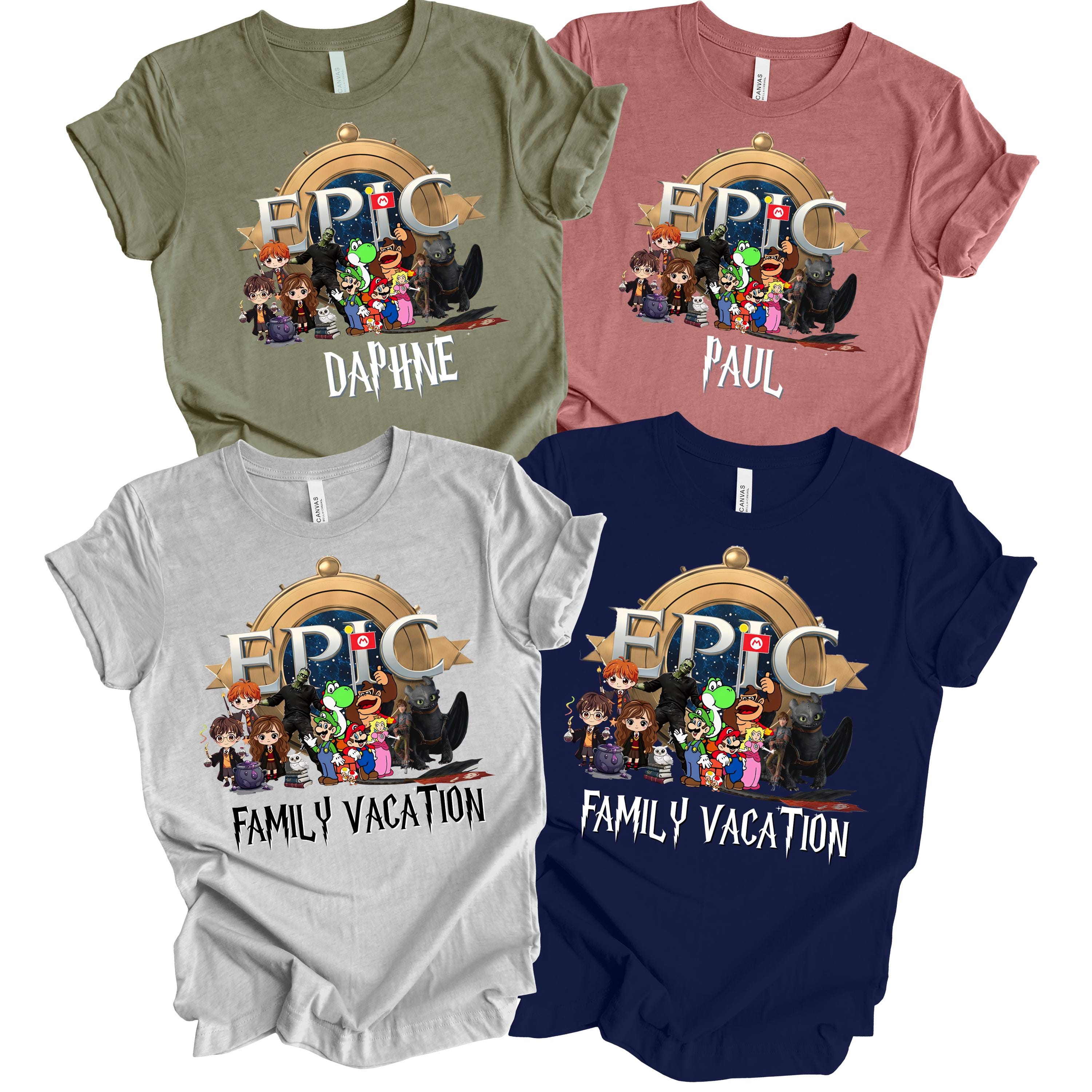 Epic Universe Matching Shirts, Custom Epic Universe Family Trip Shirts ...