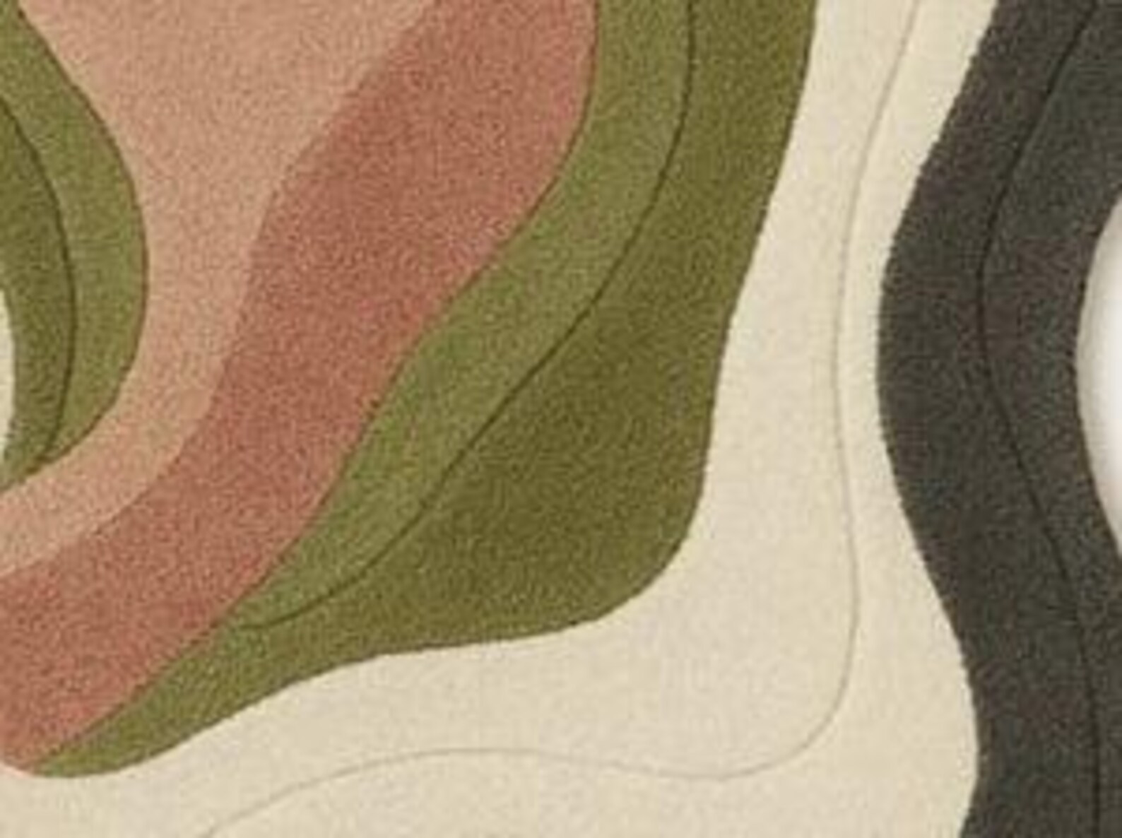 Abstract Face Tufted Rug, Modern Earth Tone Art - Etsy