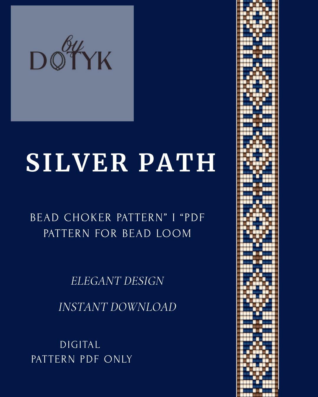 Stone Path — Bead Loom Choker Pattern | Geometric Beaded Necklace ...