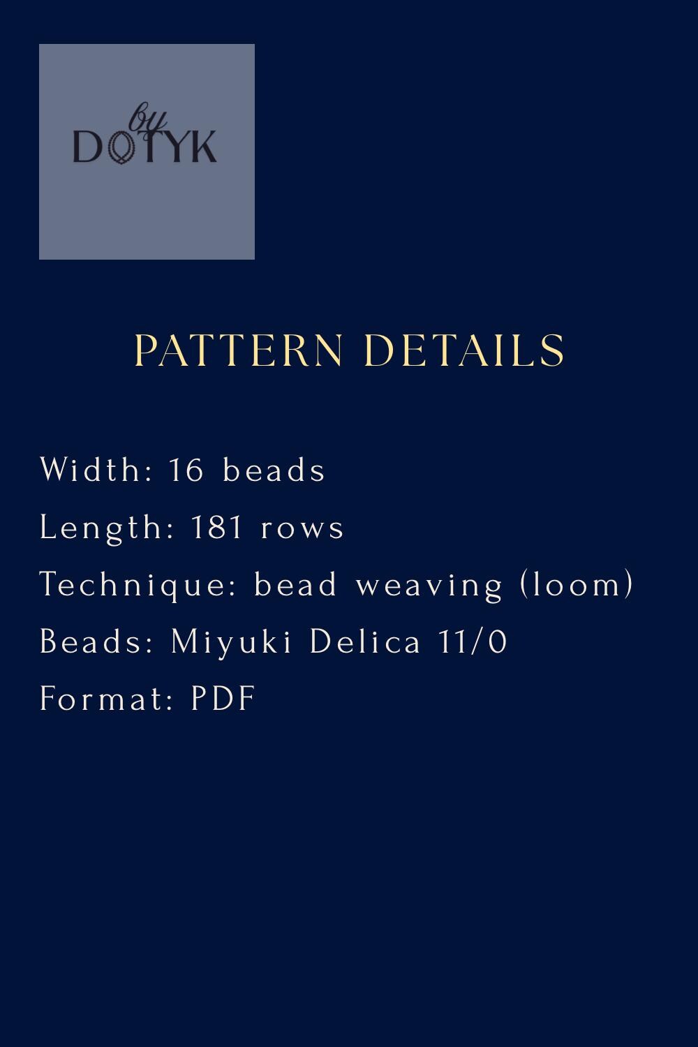 Clear Rhythm – Bead Loom Pattern | Geometric Strip Design PDF | DOTYK ...