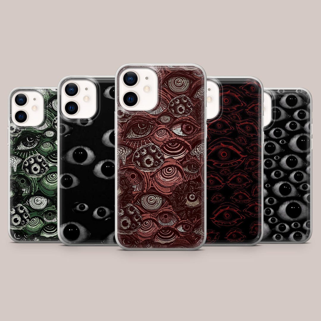 Creepy Eyes Phone Case Gore Horror Cover for iPhone 17pro, 16, 15, 14 ...