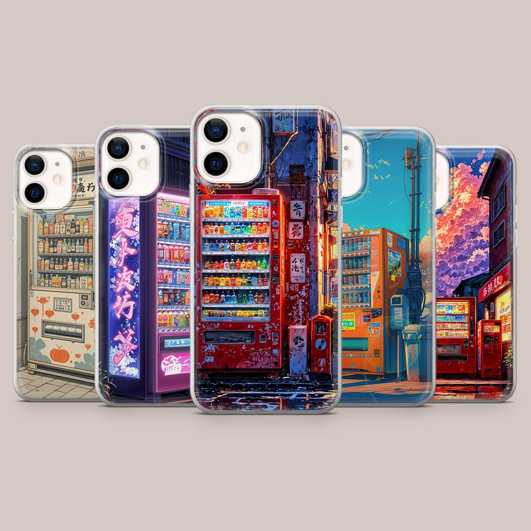 Vending Machine Phone Case Japanese Cover for iPhone 17, 16pro, 15, 14 ...