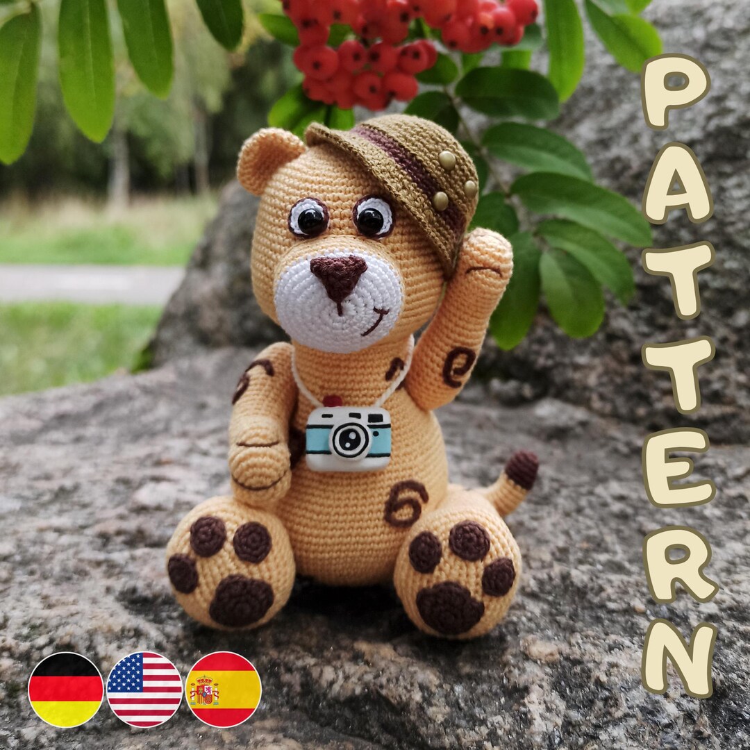Amigurumi Toy Leopard Leonard Crochet Pattern PDF (languages: English ...
