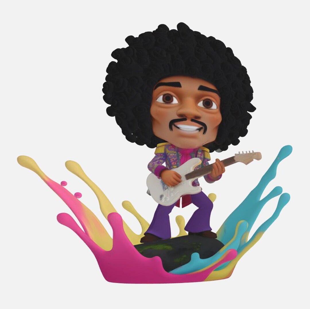 Jimi Hendrix Chibirock STL File, 3D Printable Rock Icon - Etsy