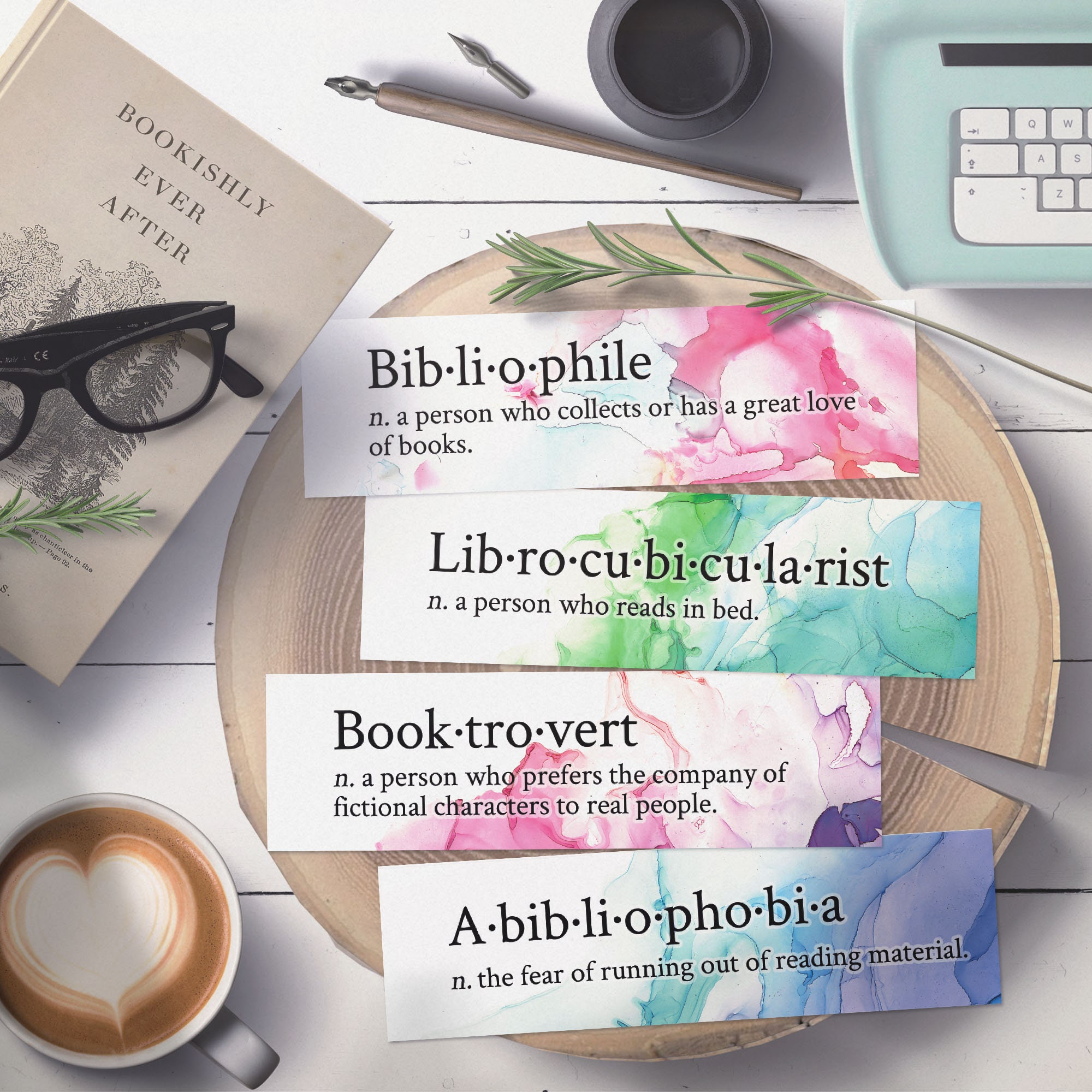 Printable Bookmarks for Bibliophiles Dictionary Definitions | Etsy
