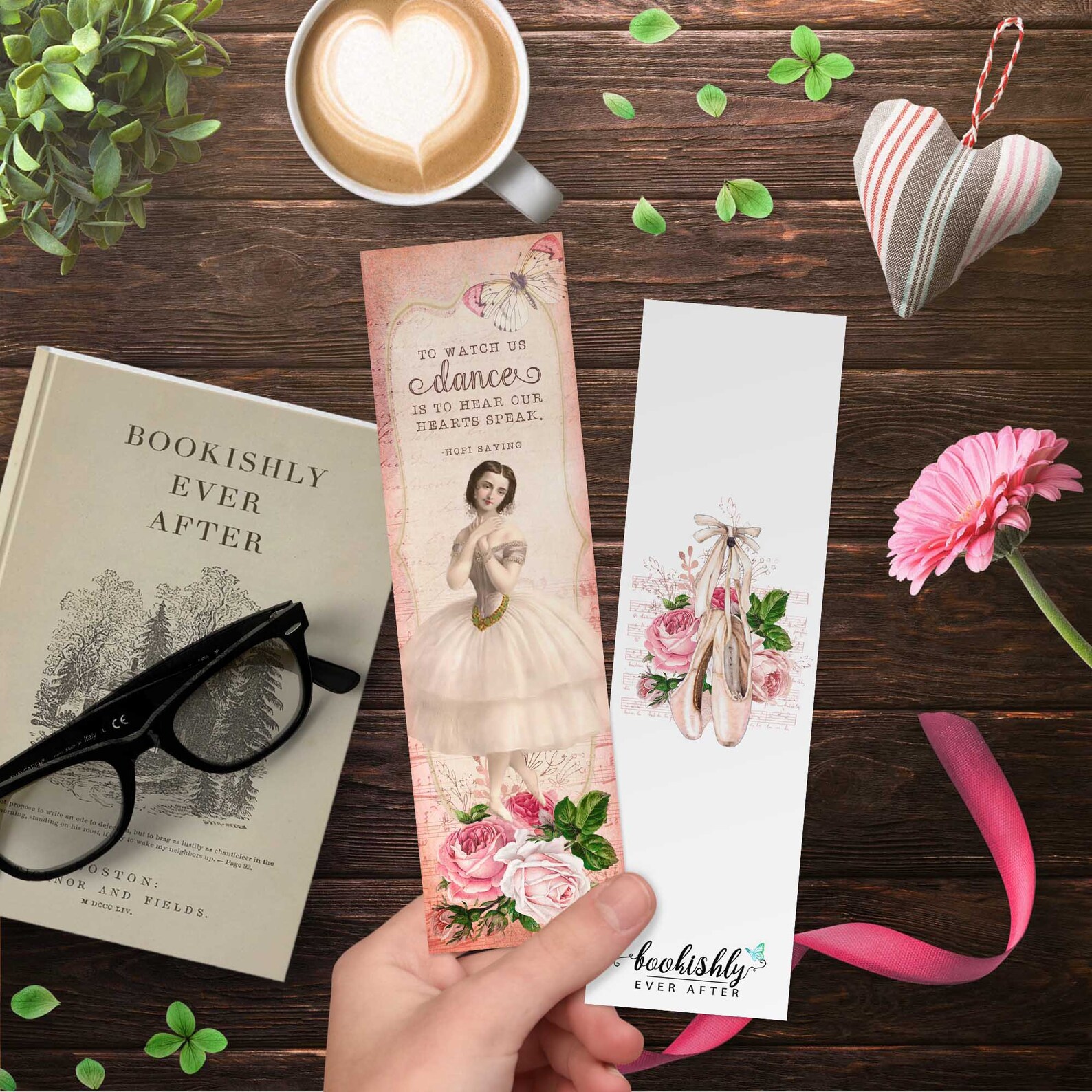 Printable Bookmarks Vintage Ballerina Fairy Dance Quotes - Etsy